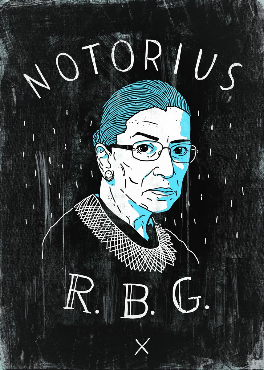 'Ruth Bader Ginsburg ' Poster by Ronan Lynam | Displate