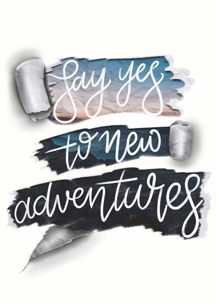 'Widen Horizons: Say Yes' Poster by Alli Li | Displate