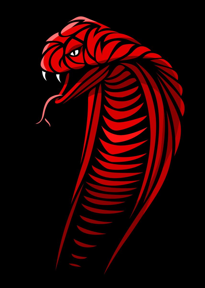 'Tribal Cobra' Poster, picture, metal print, paint by Alberto Perez ...