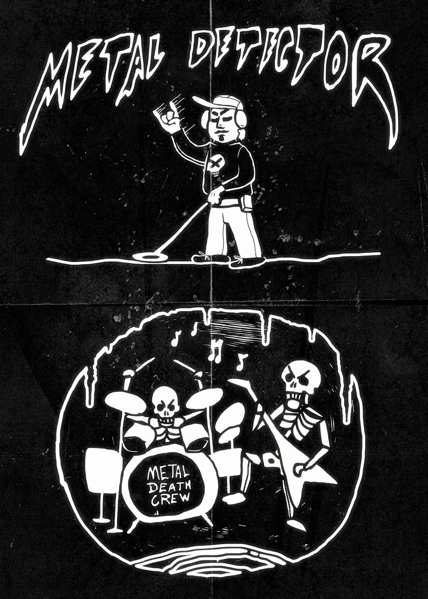 'Metal Detector' Poster, picture, metal print, paint by Eye Catching ...