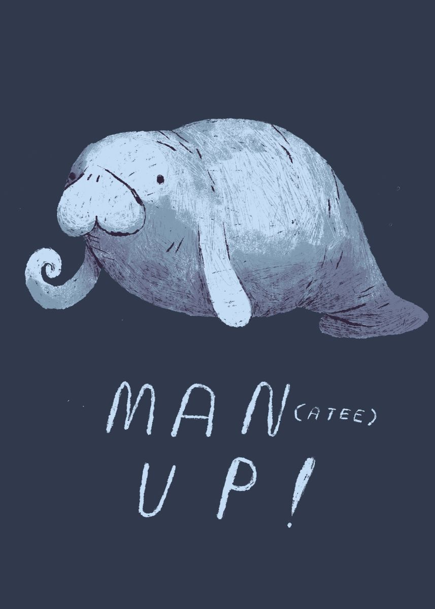 'man up' Poster by Louis roskosch | Displate