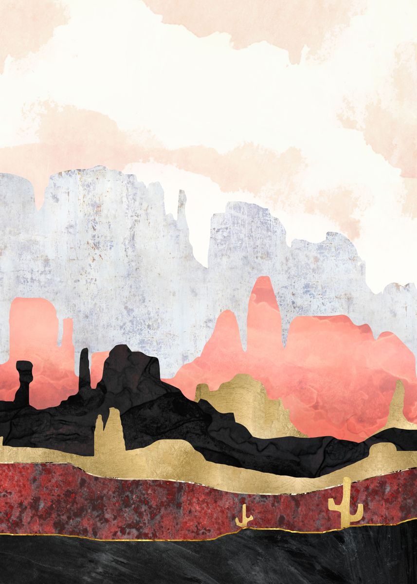 'Distant Desert' Poster by SpaceFrog Designs | Displate