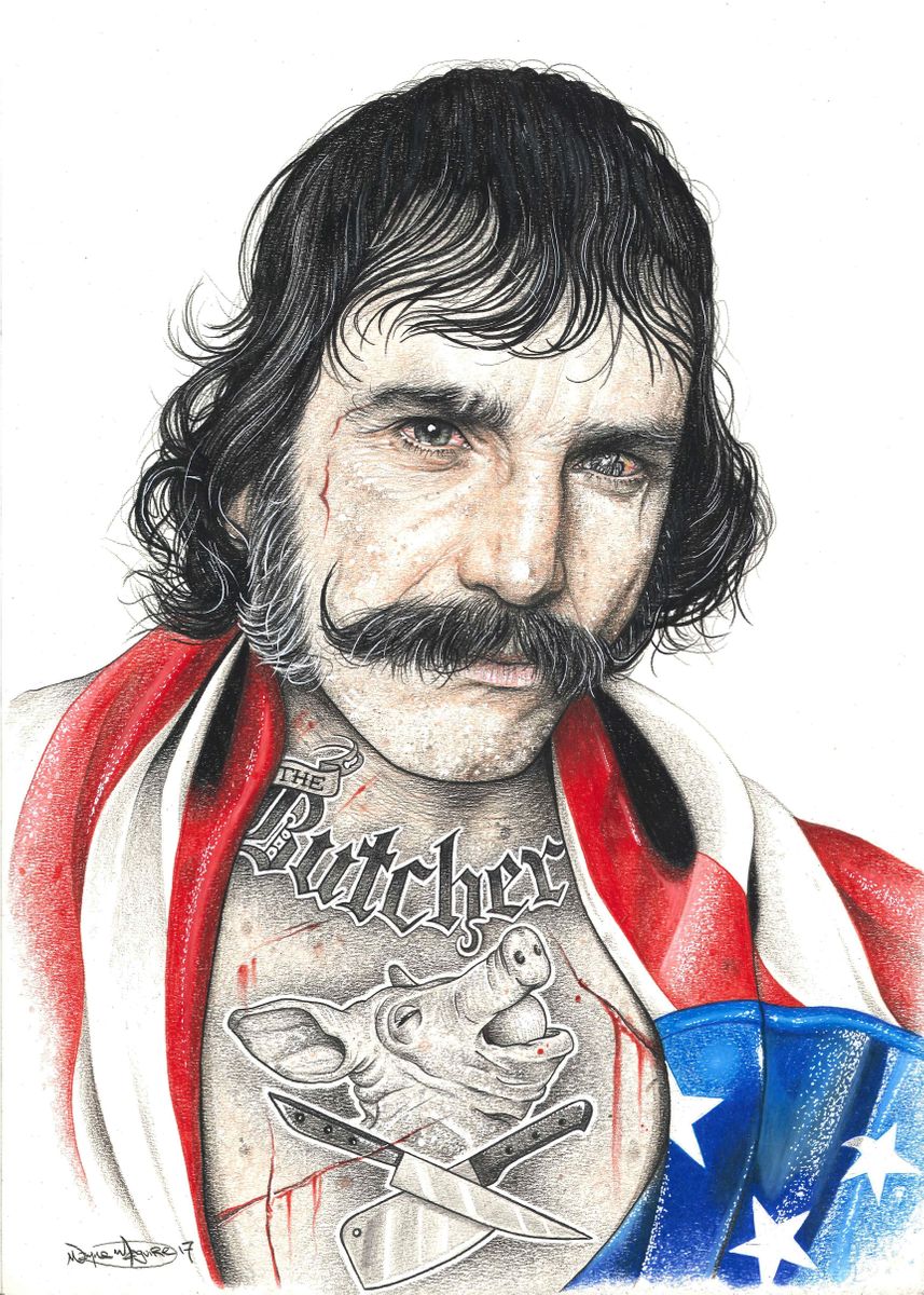 'Bill the Butcher' Poster, picture, metal print, paint by Wayne Maguire ...