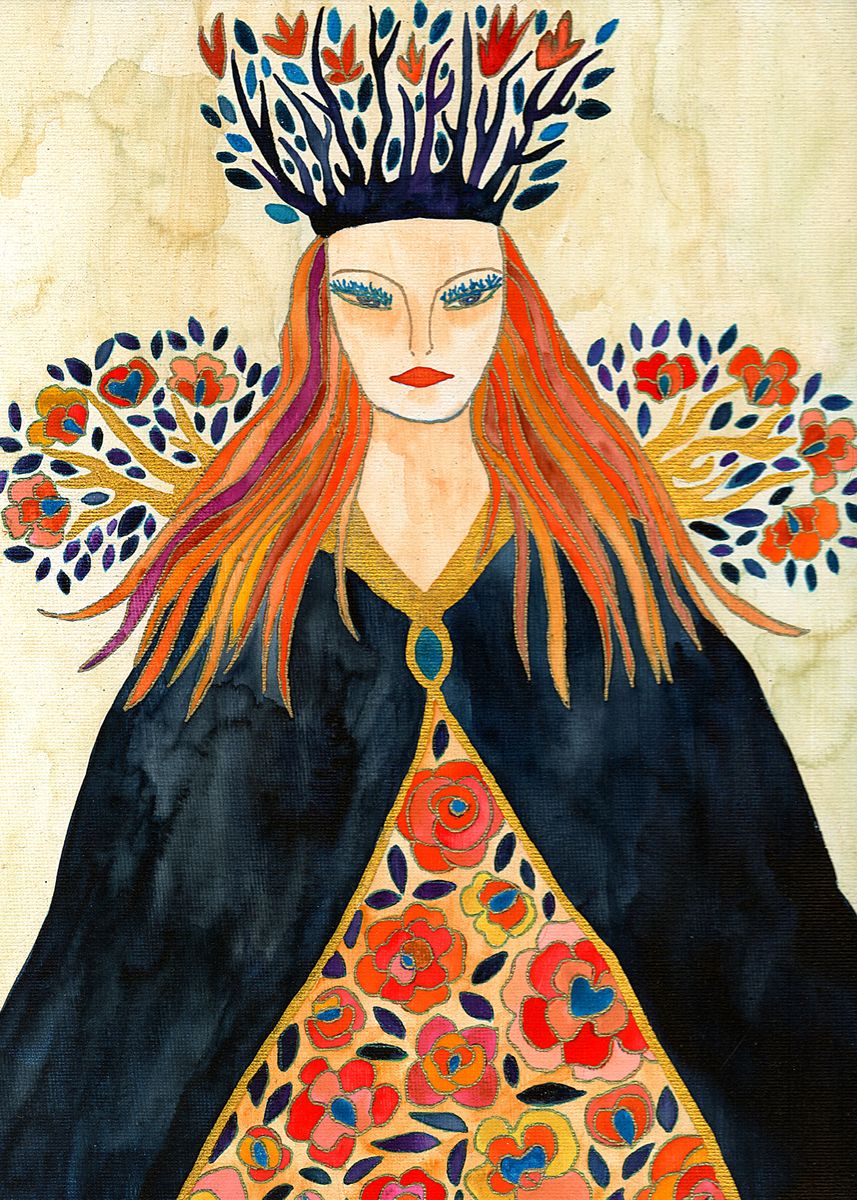 'Benedicta In Full Bloom' Poster, picture, metal print, paint by ...