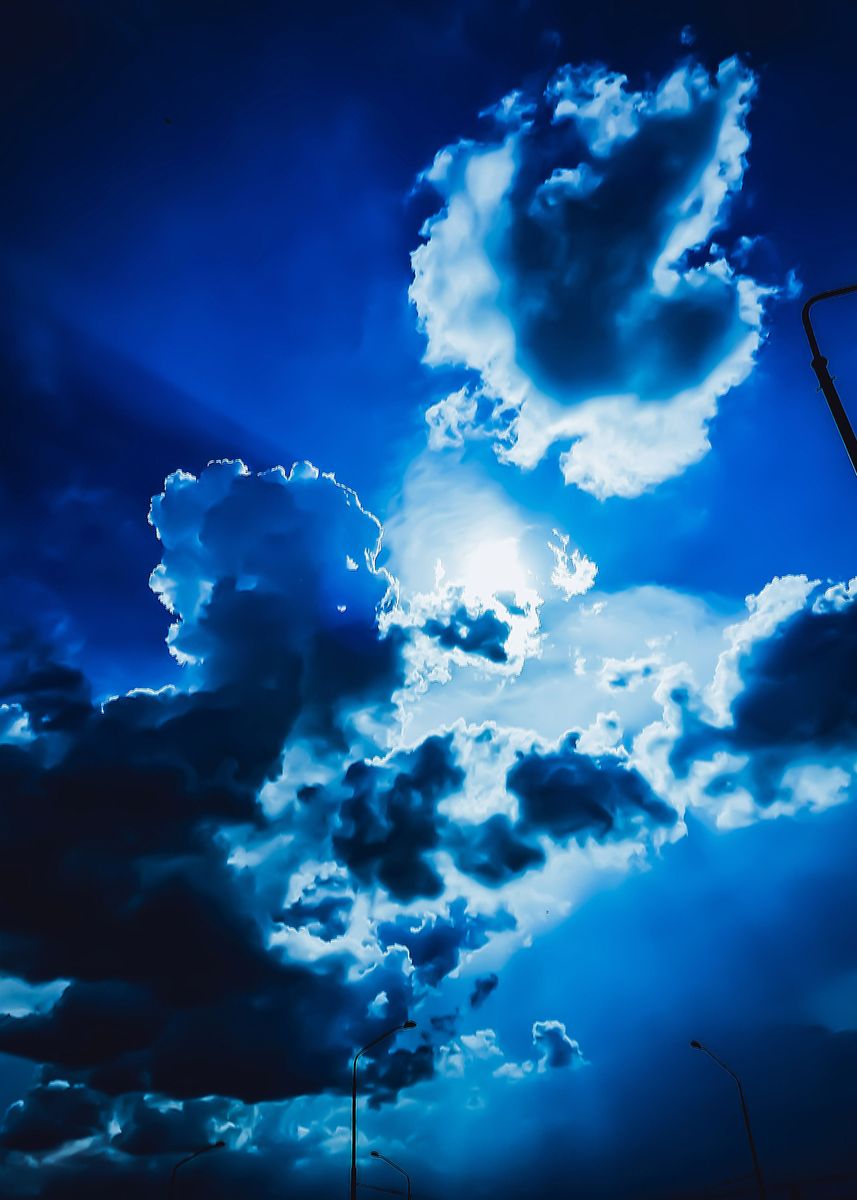 'Blue sky ' Poster by Peter Novotný | Displate