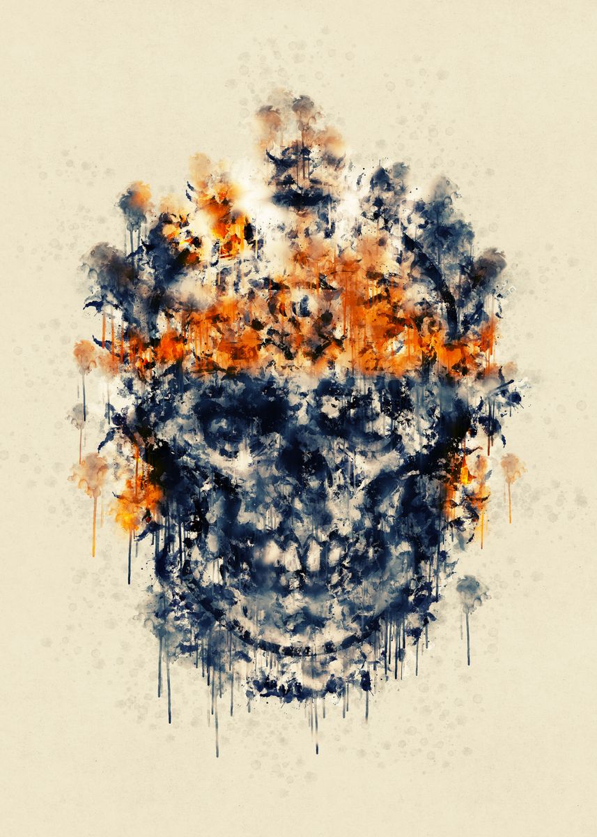'Skull Painting ' Poster by 4T4 Design Studio | Displate