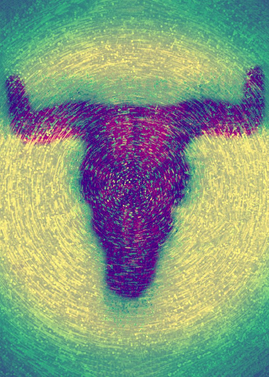 'Buffalo Skull' Poster by 4T4 Design Studio | Displate