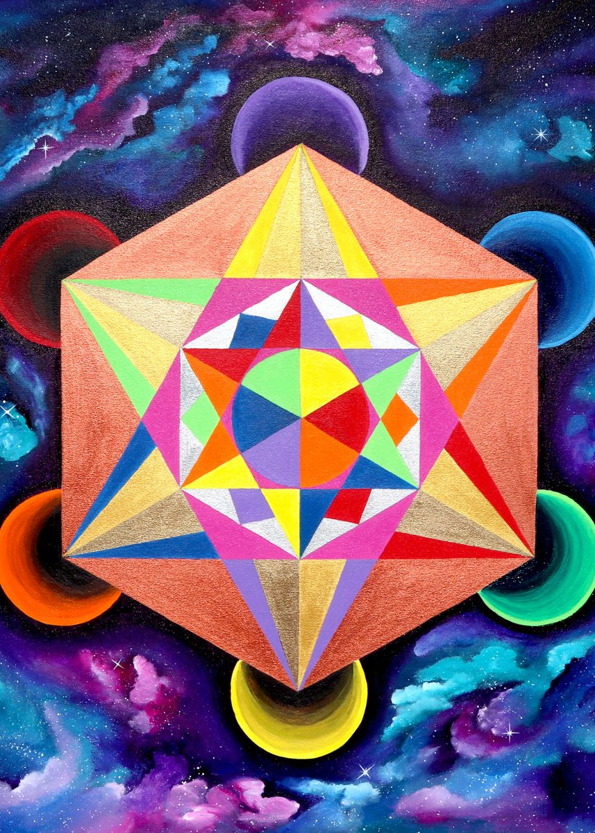 'Metatron's Cube' Poster by Crux Magic | Displate