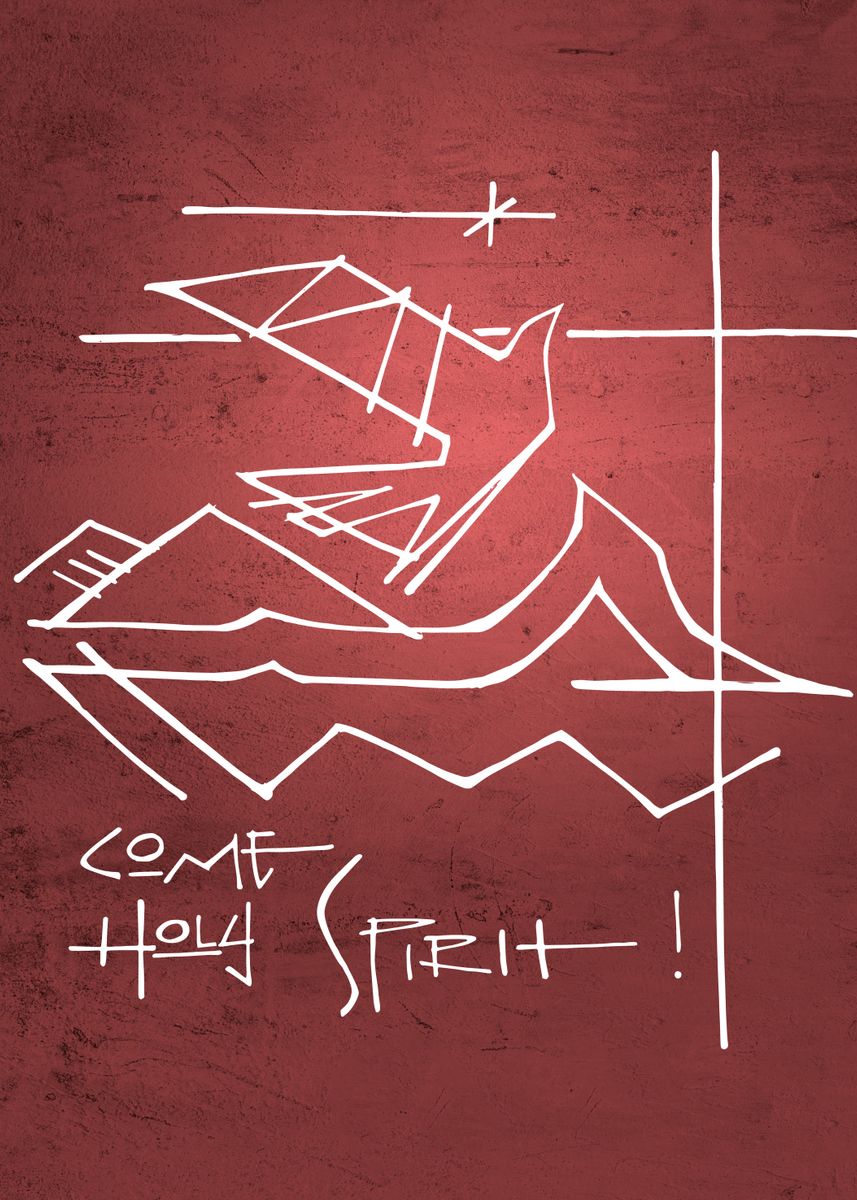 'Come Holy Spirit' Poster by Iknu Arts | Displate