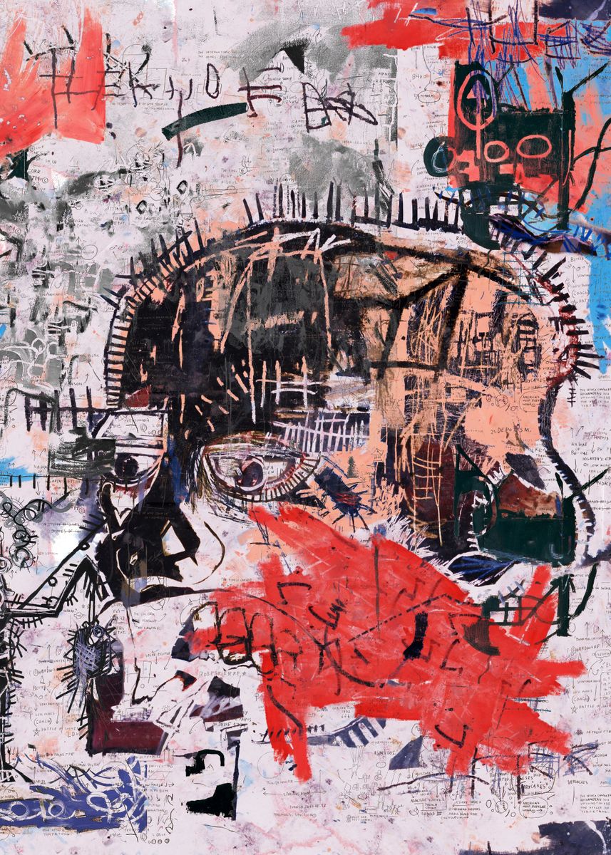 'Basquiat Style' Poster, picture, metal print, paint by Pink Pank Punk ...