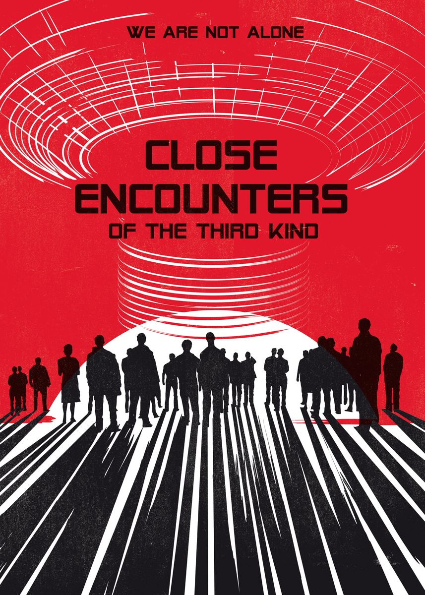 'Close Encounters art movie' Poster, picture, metal print, paint by ...