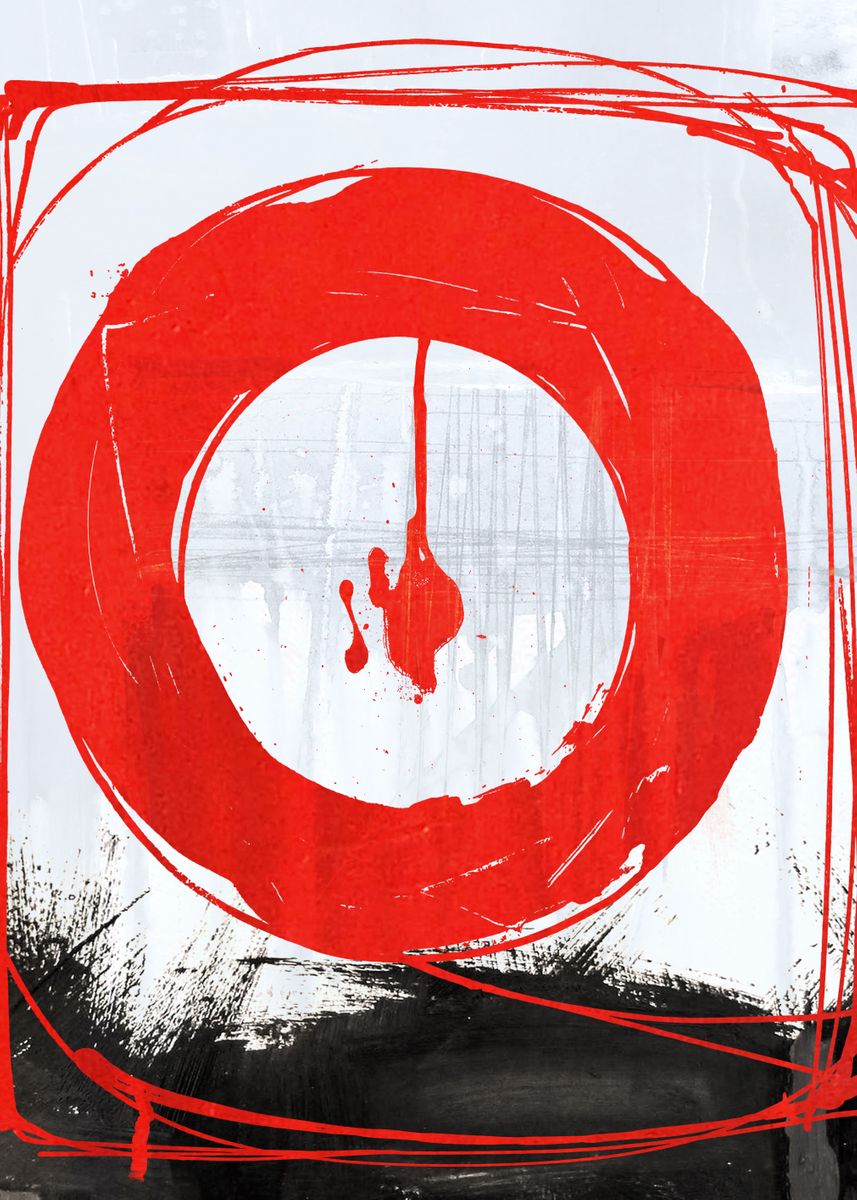 'Red Scream' Poster, picture, metal print, paint by Genco Demirer ...