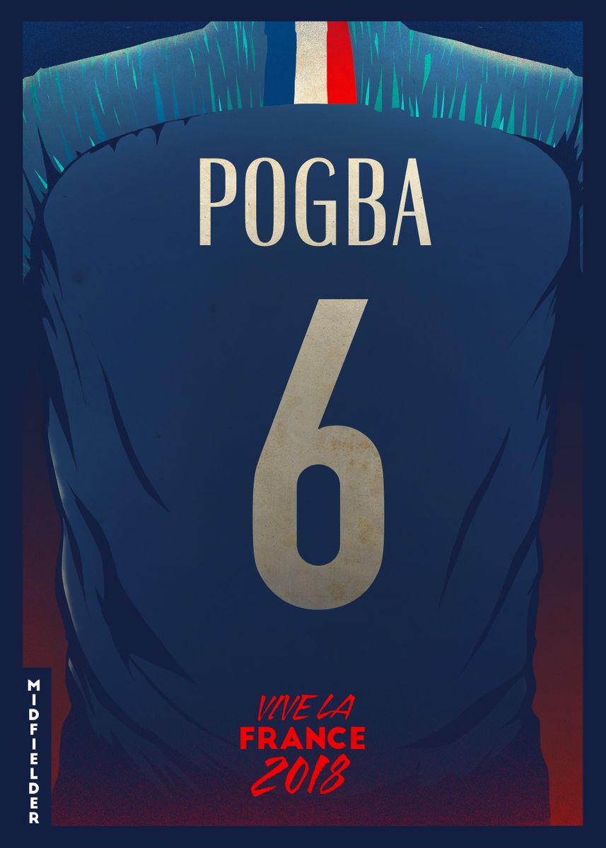 'Pogba' Poster, picture, metal print, paint by Eden Design | Displate