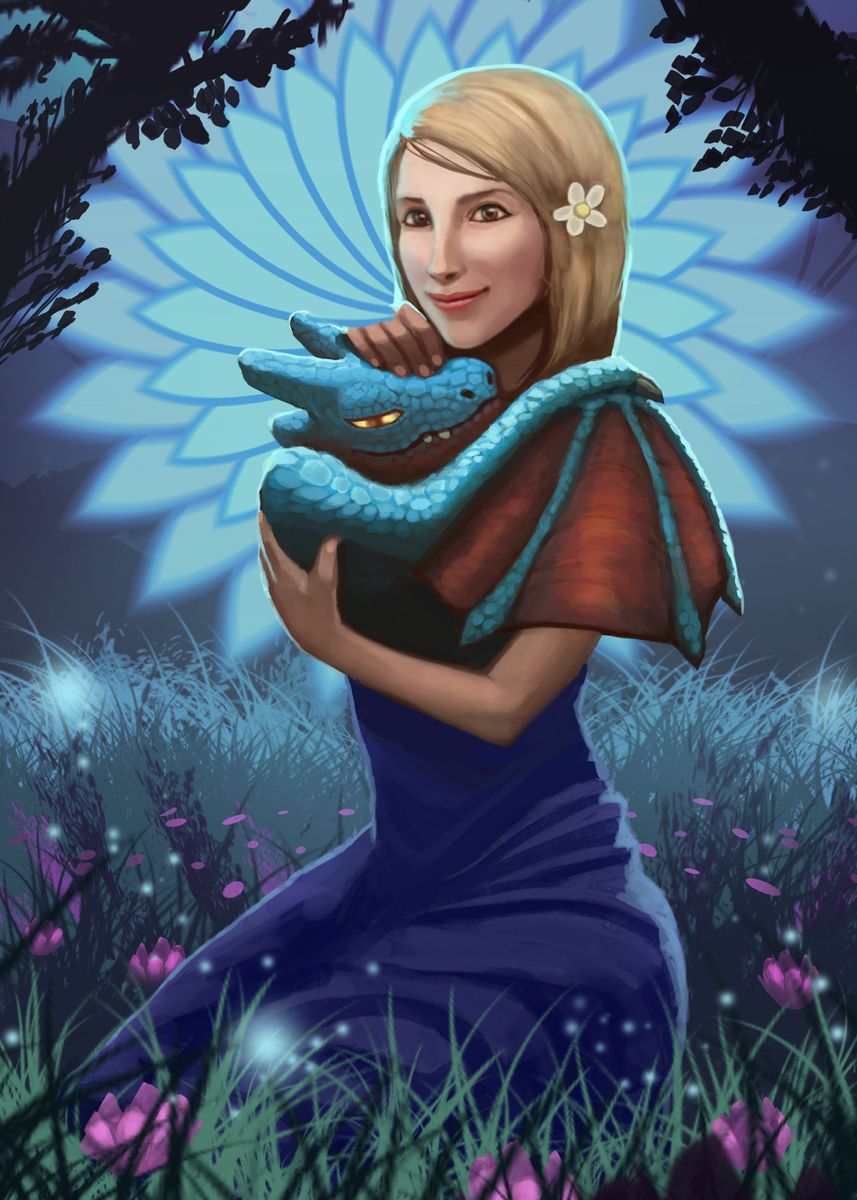 'Marina the Selfless ' Poster, picture, metal print, paint by Elphie ...