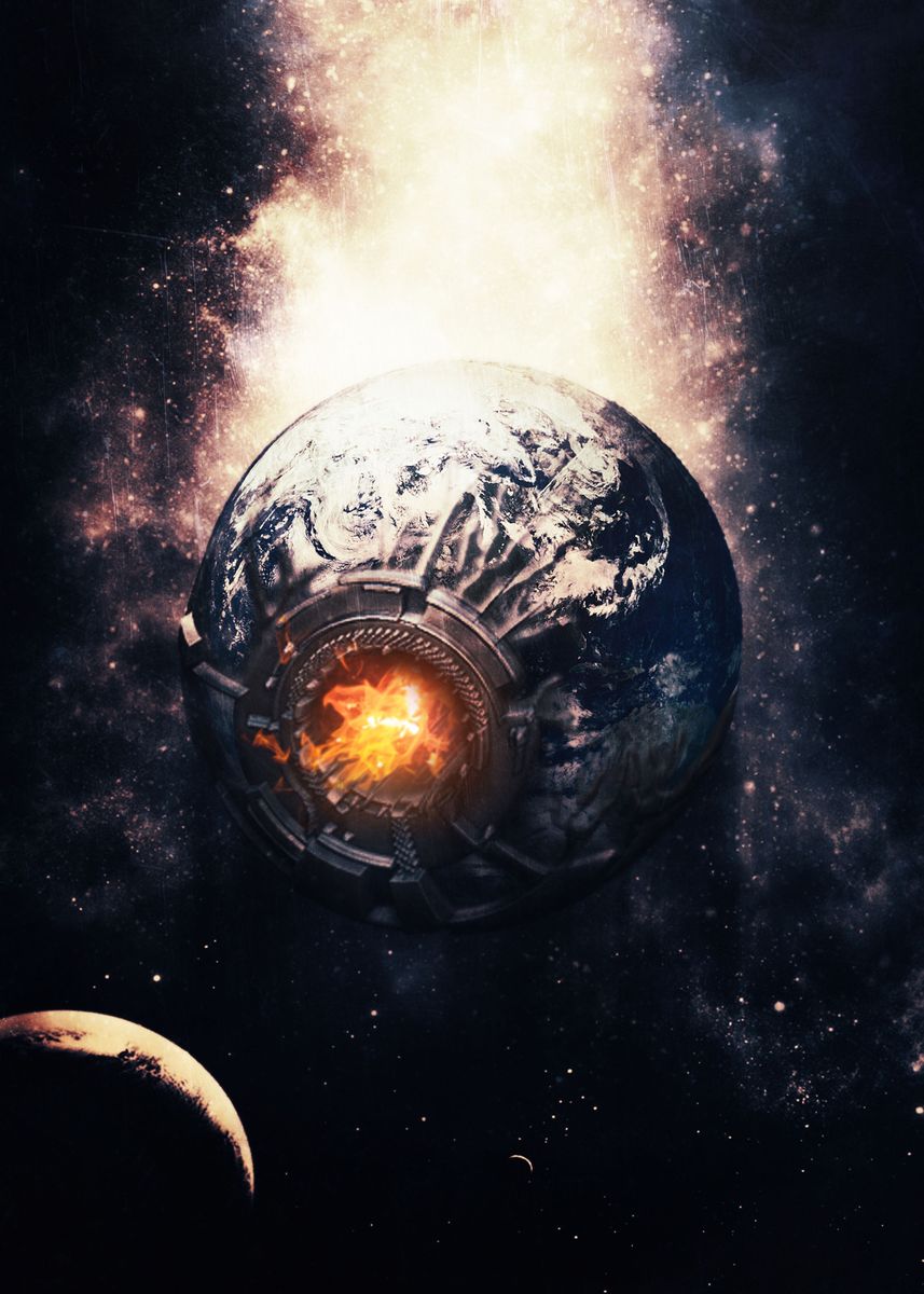 'Earth Core' Poster, picture, metal print, paint by Gab Fernando | Displate