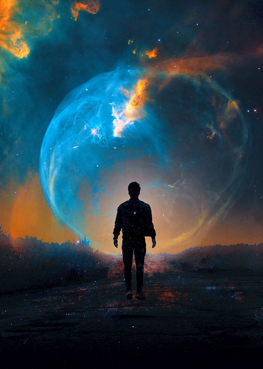 'Into the Nebula' Poster by Tanzim X | Displate