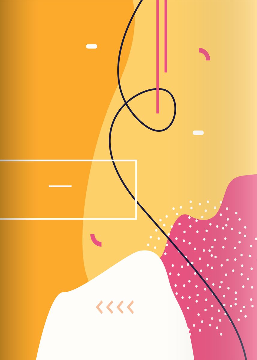 'Abstract Design Shapes' Poster by M Art | Displate