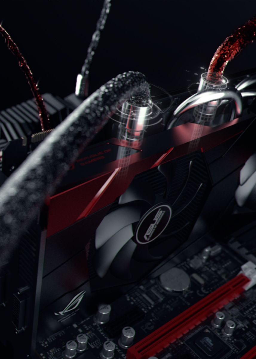 'asus gaming rog' Poster, picture, metal print, paint by M Art | Displate