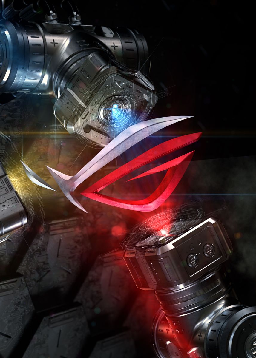 'asus gaming rog' Poster, picture, metal print, paint by M Art | Displate