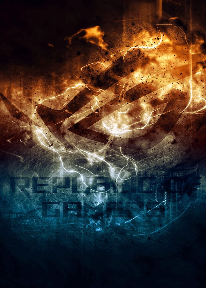 'asus gaming rog' Poster, picture, metal print, paint by M Art | Displate