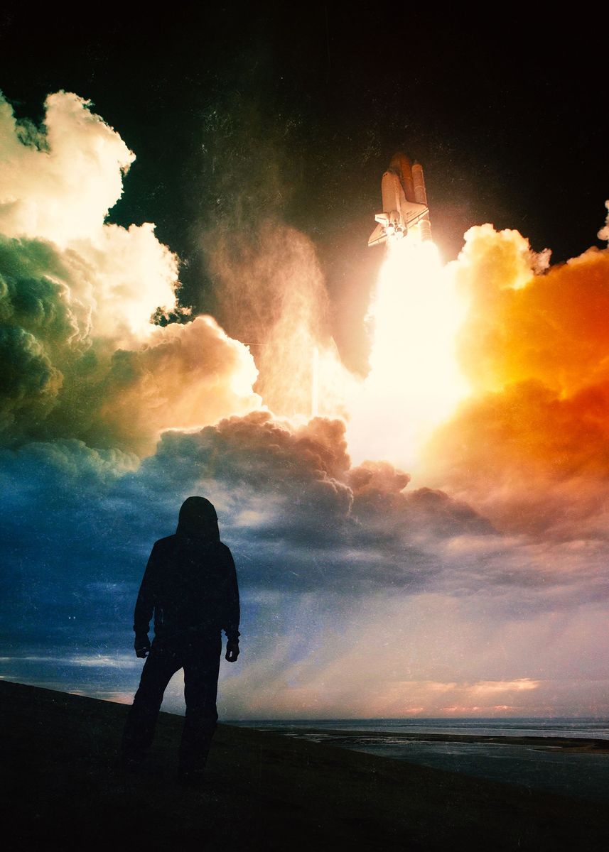 'Take Off ' Poster by seam less | Displate