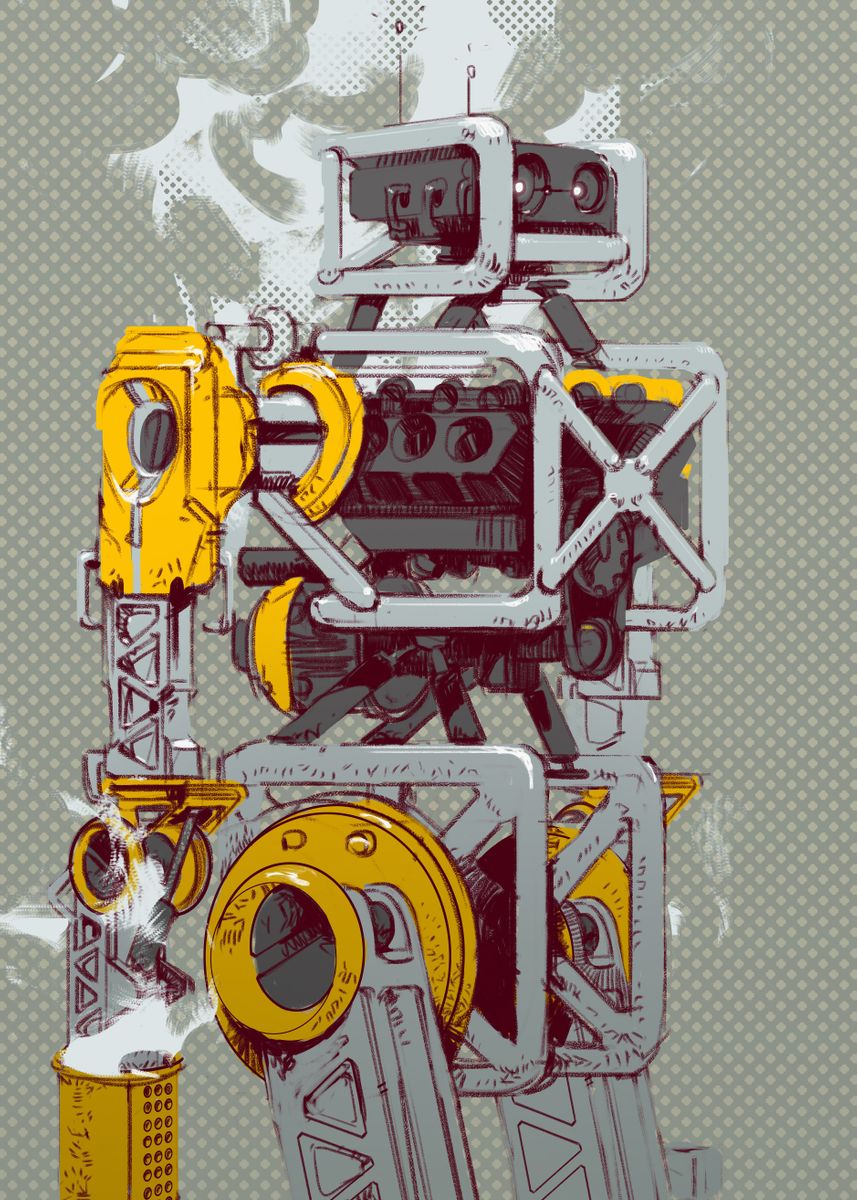 'BOBO - ROBO!' Poster, picture, metal print, paint by Maks Trofimov ...