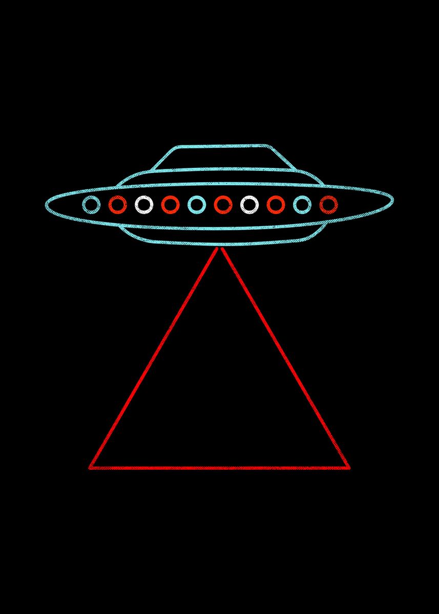 'UFO Tri' Poster by rocket man | Displate