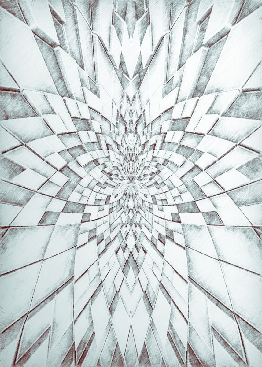 'Futuristic Flower City' Poster by Nenad Cerović | Displate