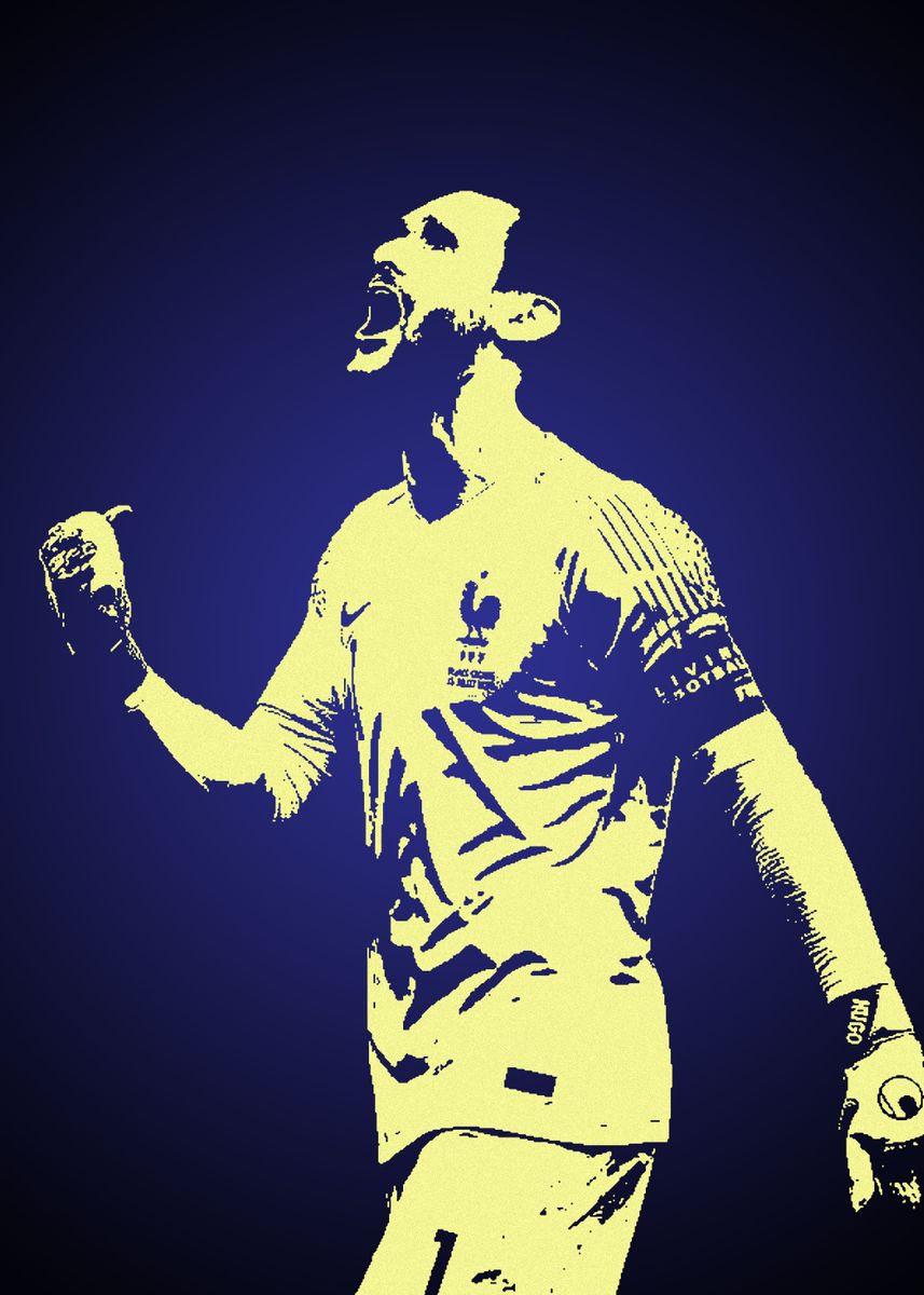 'Hugo Lloris ' Poster, picture, metal print, paint by Pullover Monkey ...