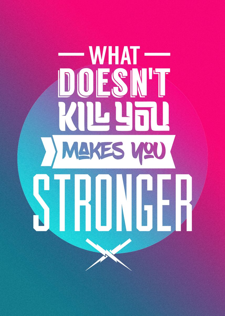'STRONGER' Poster, picture, metal print, paint by Erick Correa | Displate