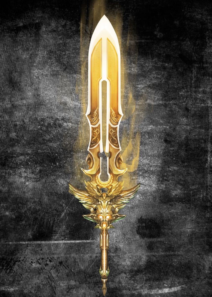 'excalibur sword' Poster, picture, metal print, paint by thai nguyen ...