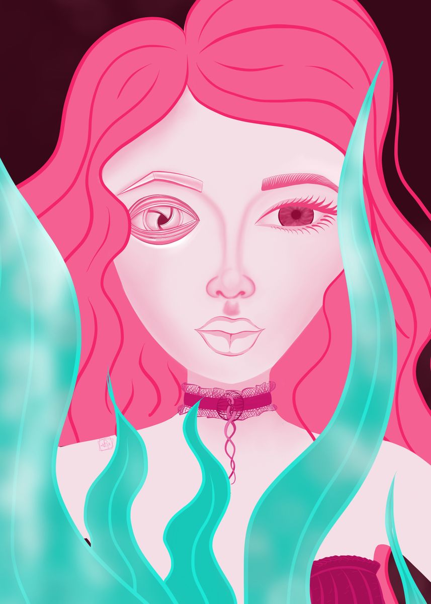 'Steam punk Mermaid' Poster, picture, metal print, paint by Veronica ...