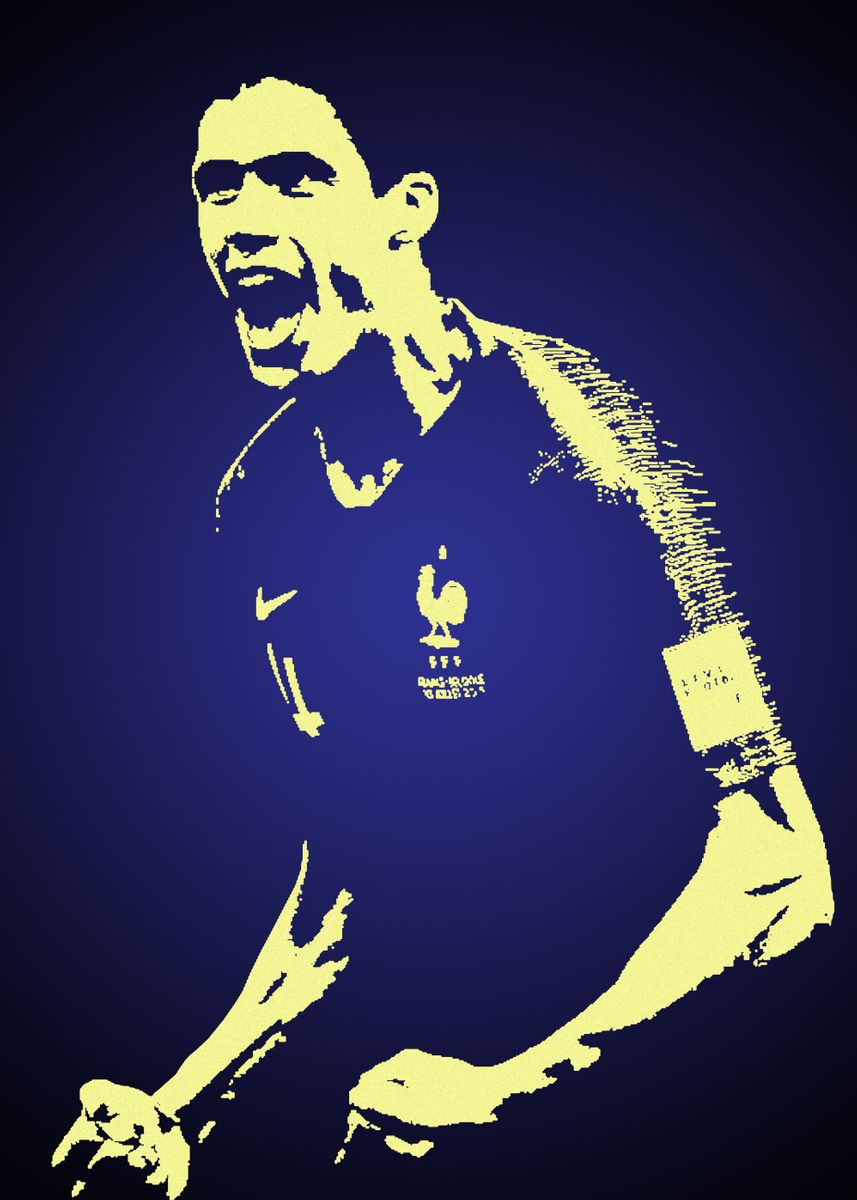 'Raphael Varane' Poster, picture, metal print, paint by Pullover Monkey ...