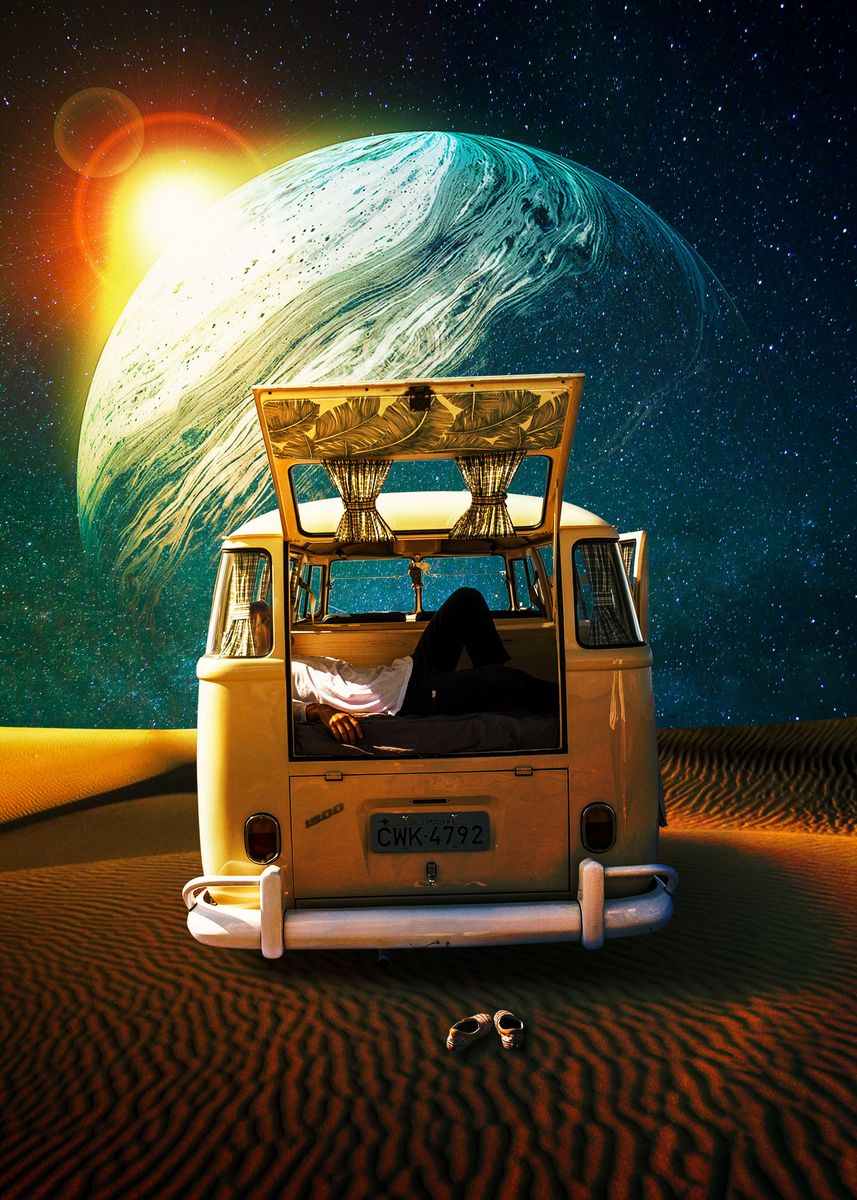 'Unwind' Poster, picture, metal print, paint by seam less | Displate