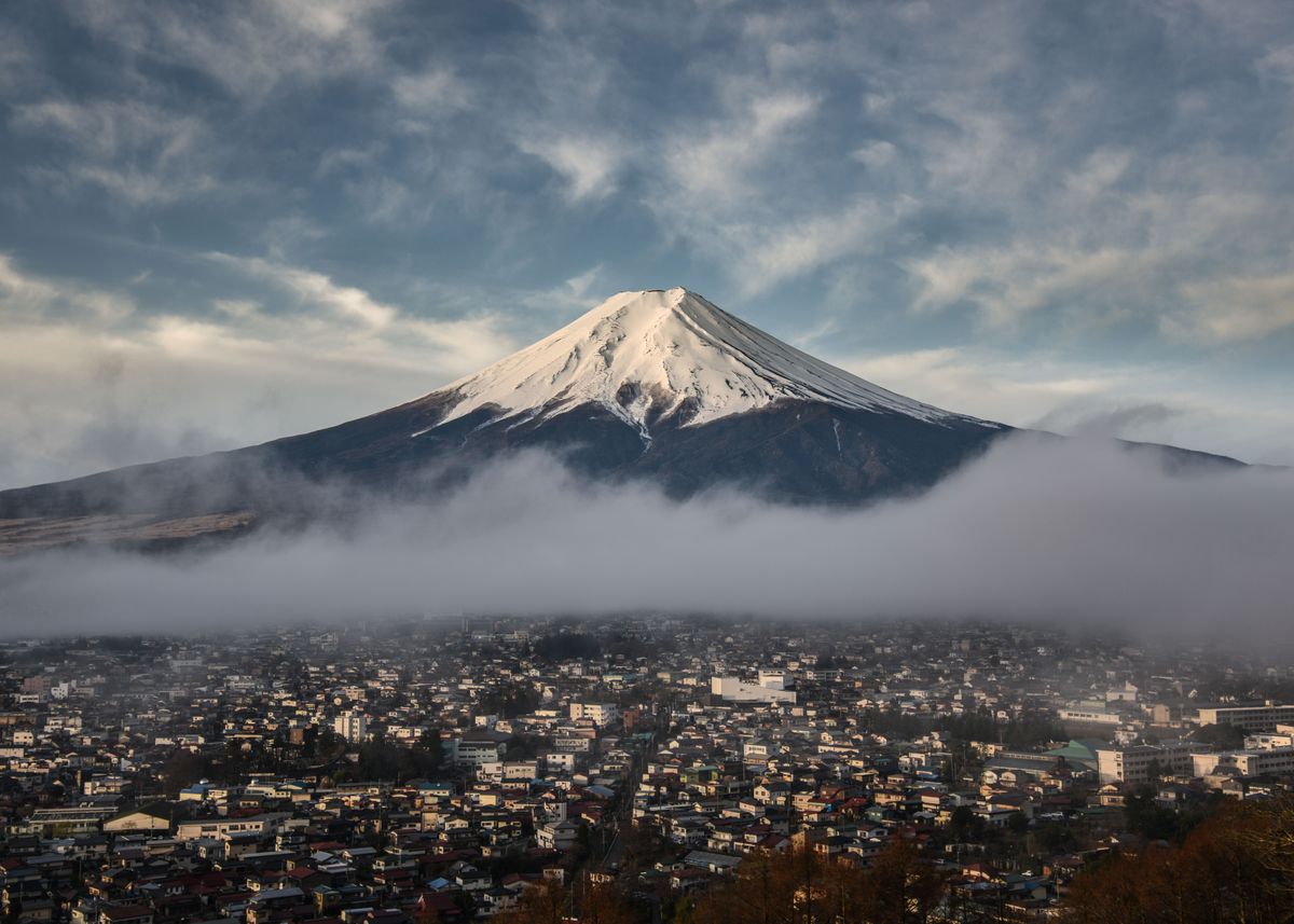 'Fujisan...' Poster by Emil Lyu | Displate