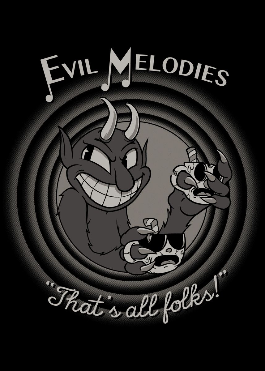 'Evil Melodies' Poster by gianni corniola | Displate