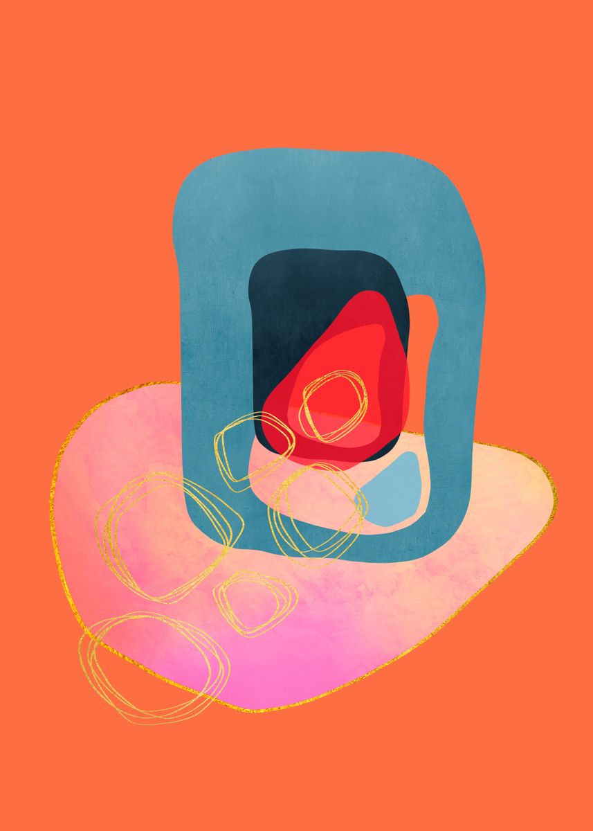 'Modern minimal forms 43' Poster by Yolanda Vargas | Displate