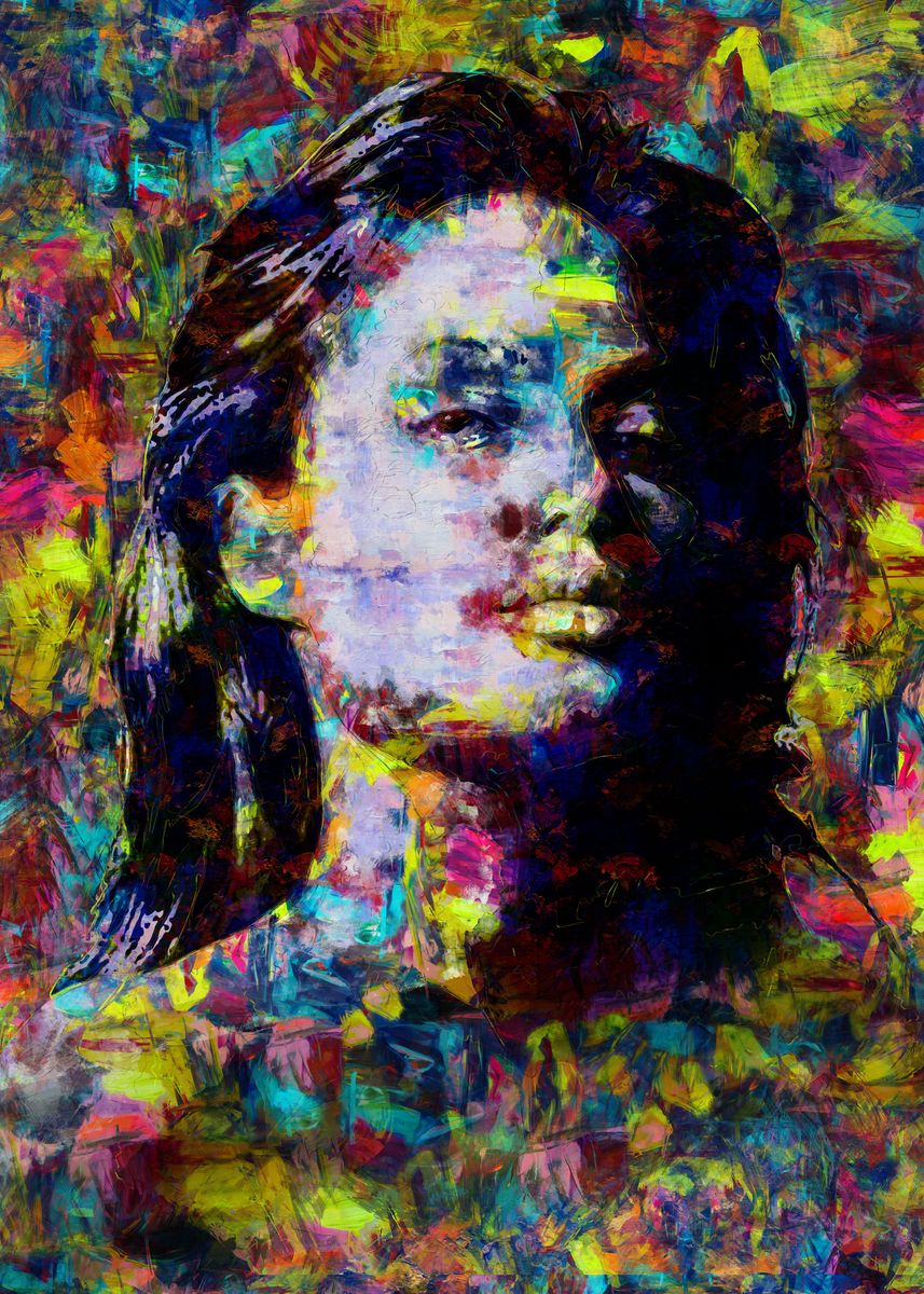 'Angelina Jolie ' Poster by Gab Fernando | Displate