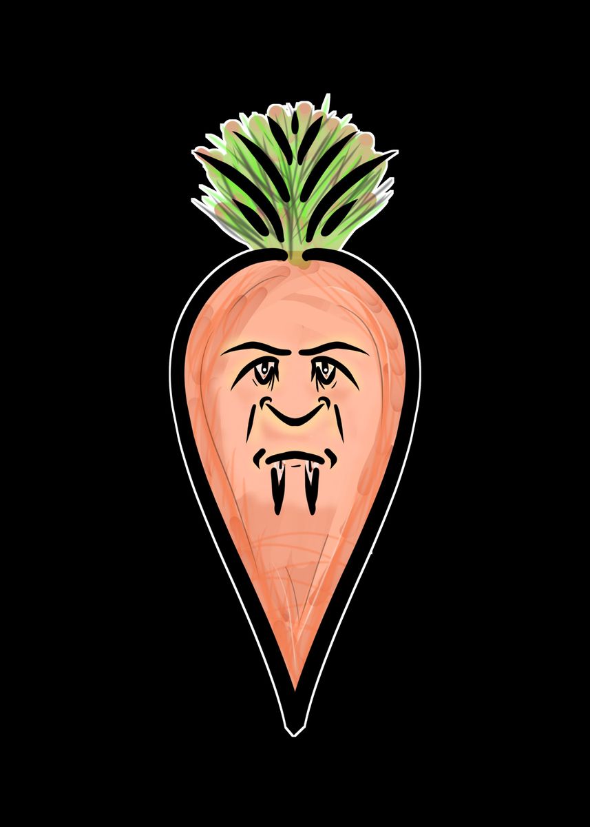 'Vampire Carrot' Poster by Vincent J Newman | Displate