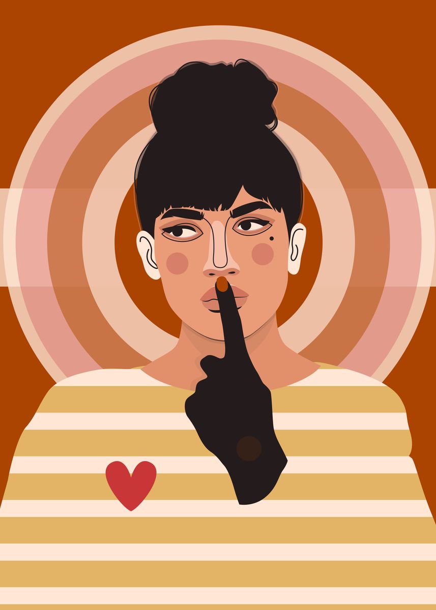 'Target Love' Poster, picture, metal print, paint by Anna Kożdoń | Displate