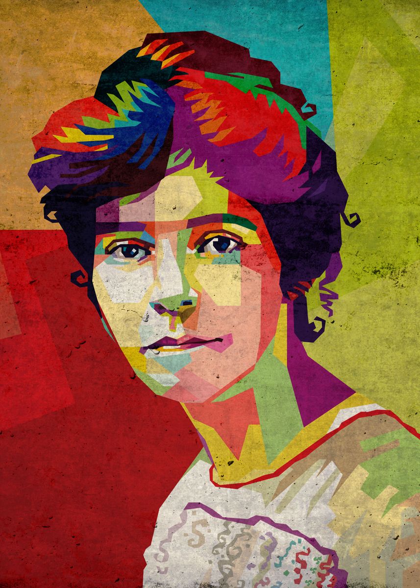 'Alice Paul' Poster, picture, metal print, paint by Acongraphic Studio ...