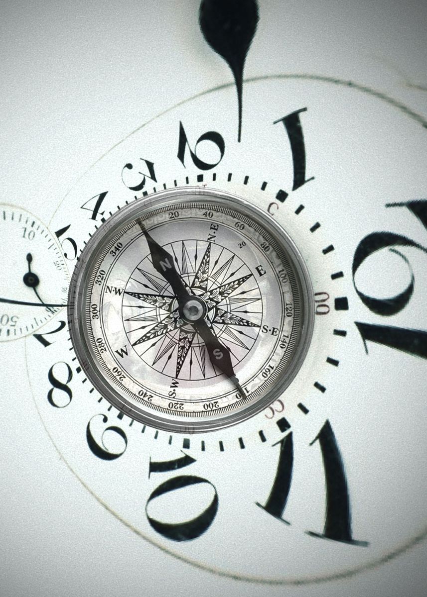 'DISORIENTED TIME' Poster by MOHAMMED ESSEGHIR EL MANSOUR | Displate