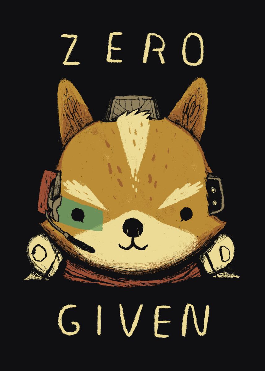 'zero fox given' Poster, picture, metal print, paint by Louis roskosch ...