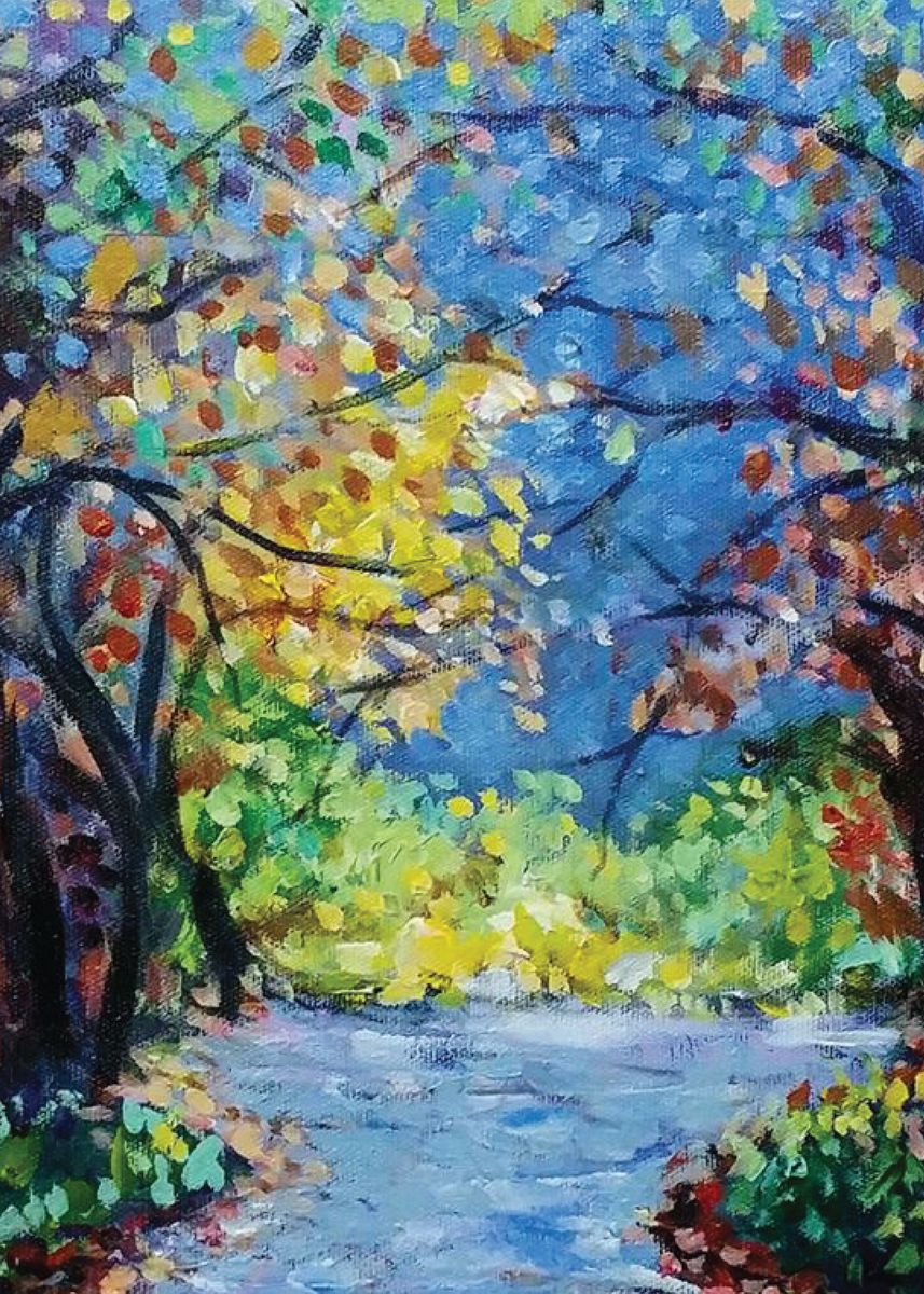 'Nirjhara-2018' Poster, picture, metal print, paint by Monira Alam | Displate