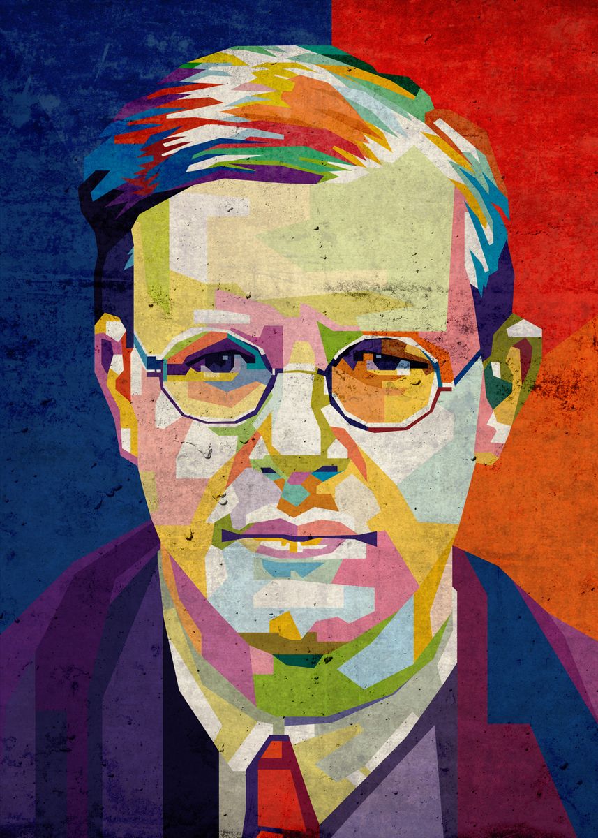 'Dietrich Bonhoeffer' Poster, picture, metal print, paint by ...