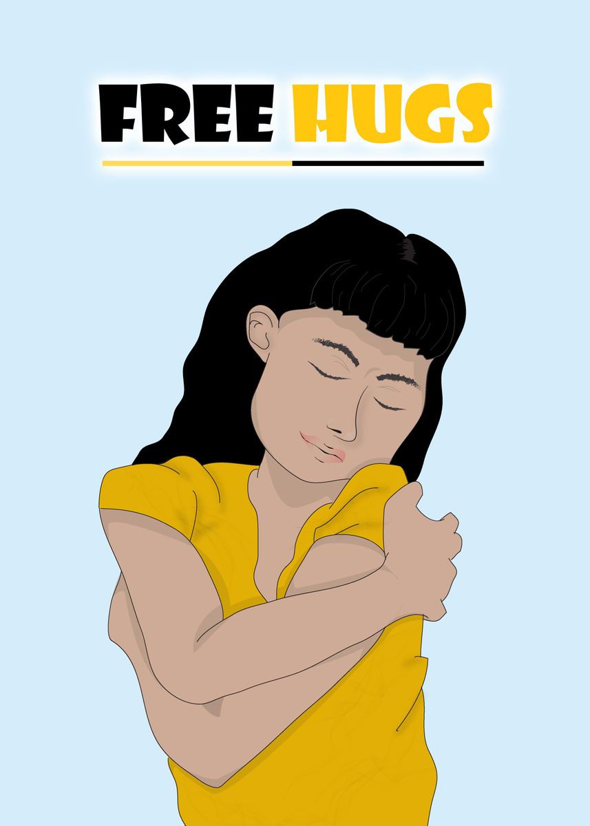 'Free Hugs' Poster, picture, metal print, paint by Viledalı Cadı | Displate