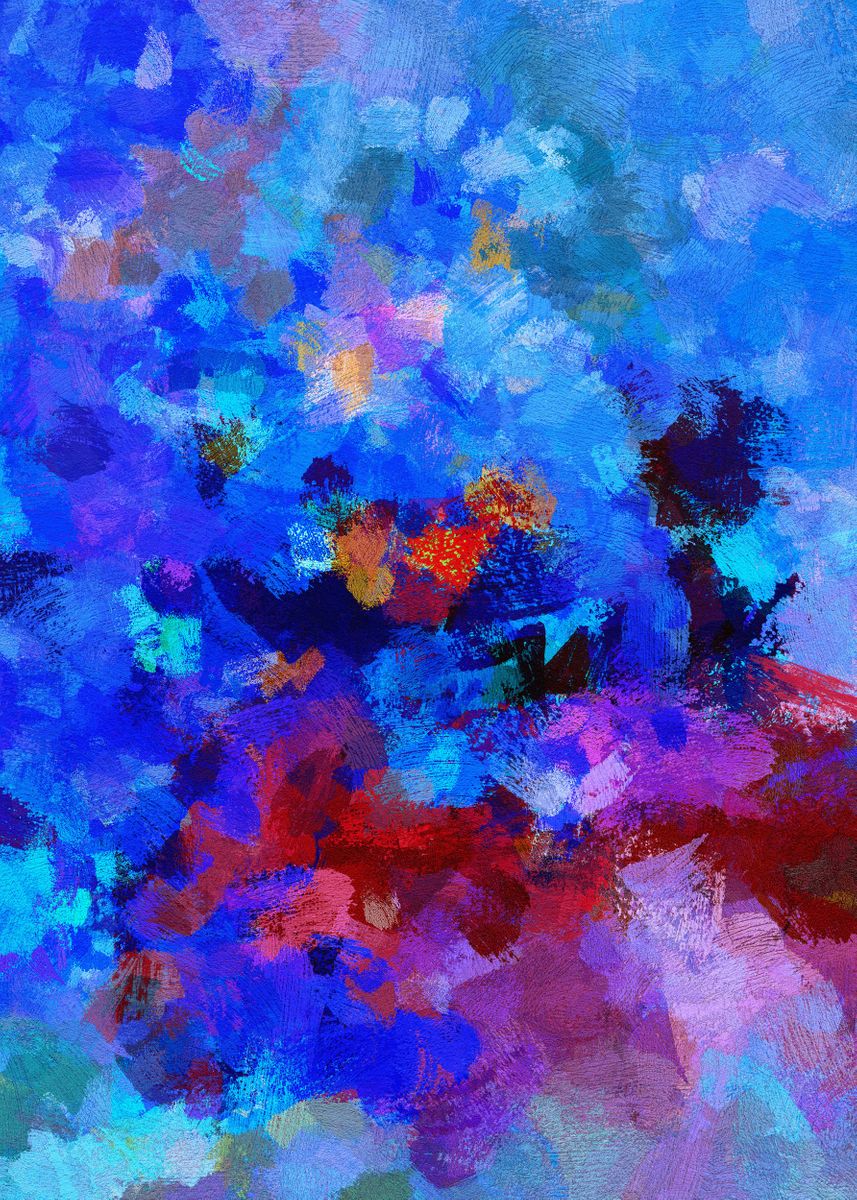 'Abstract Painting' Poster, picture, metal print, paint by Deniz A ...