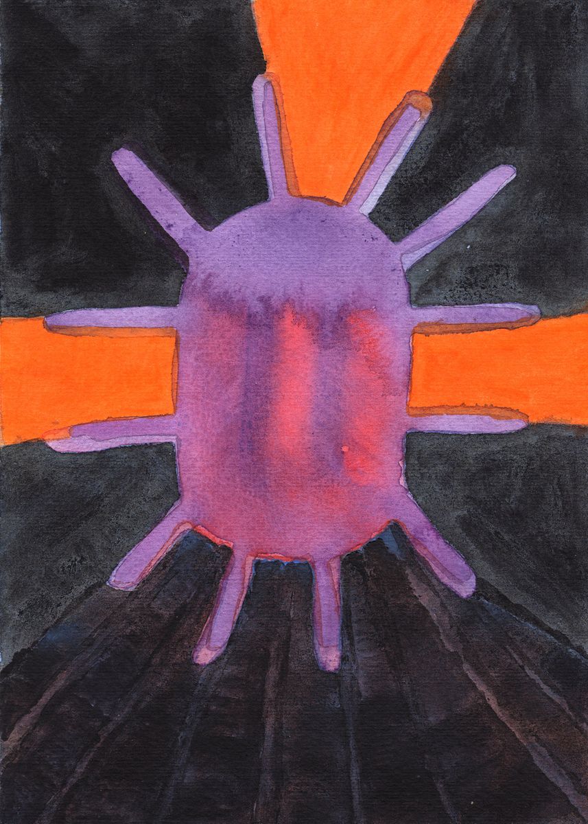 'Purple Projector ' Poster, picture, metal print, paint by Heidi ...