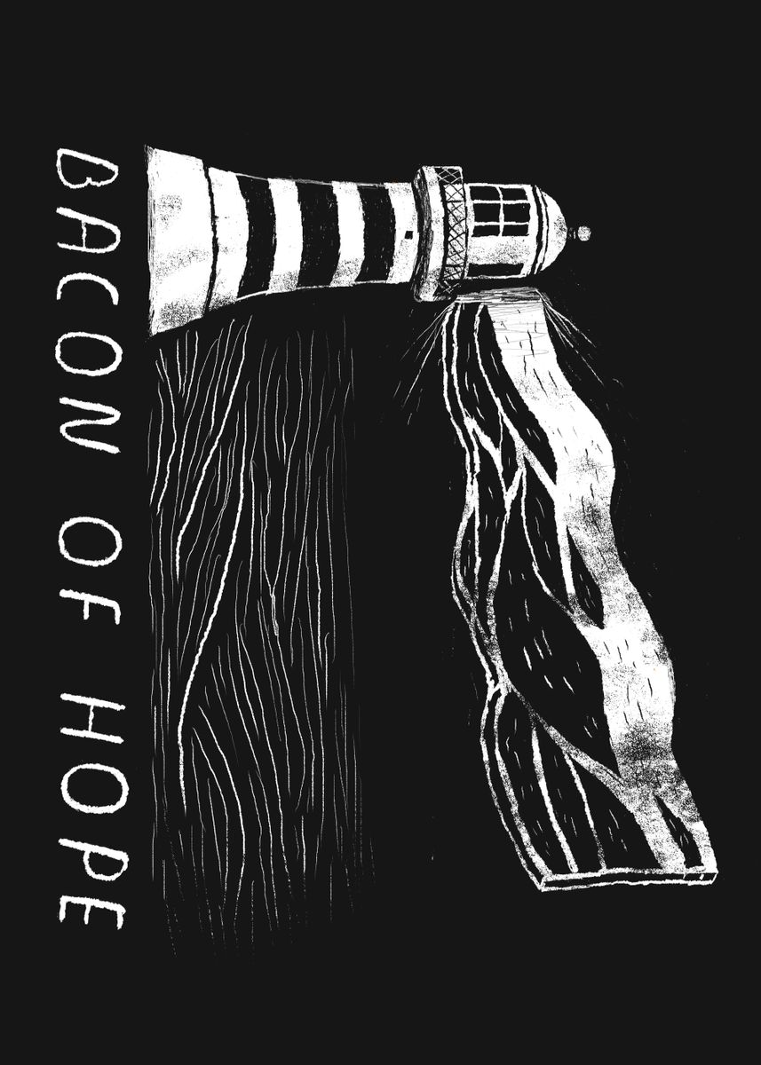 'bacon of hope' Poster, picture, metal print, paint by Louis roskosch ...