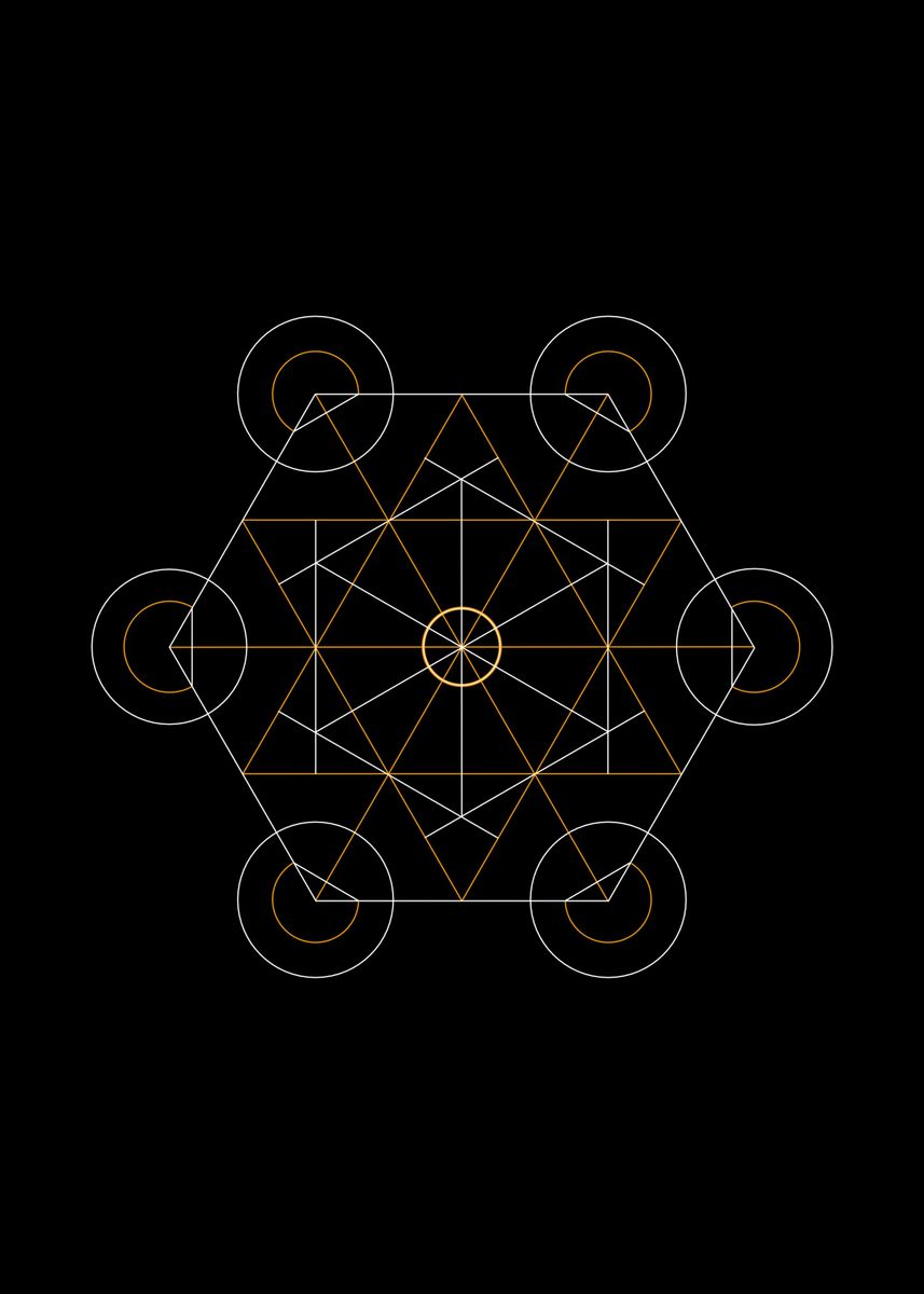 'Hex' Poster, picture, metal print, paint by lucas needham | Displate